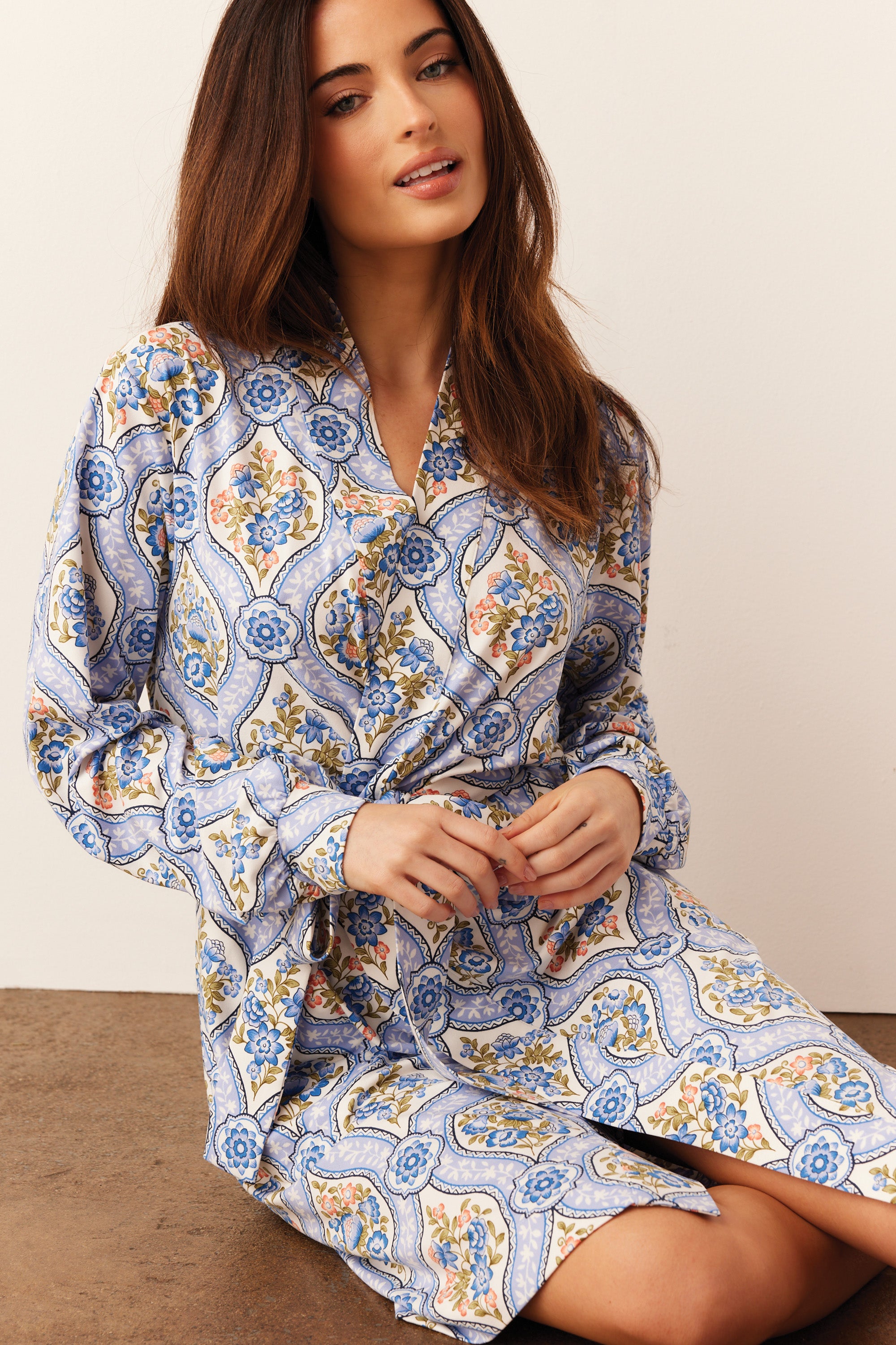 Quinn Banded Short Robe – MASONgrey