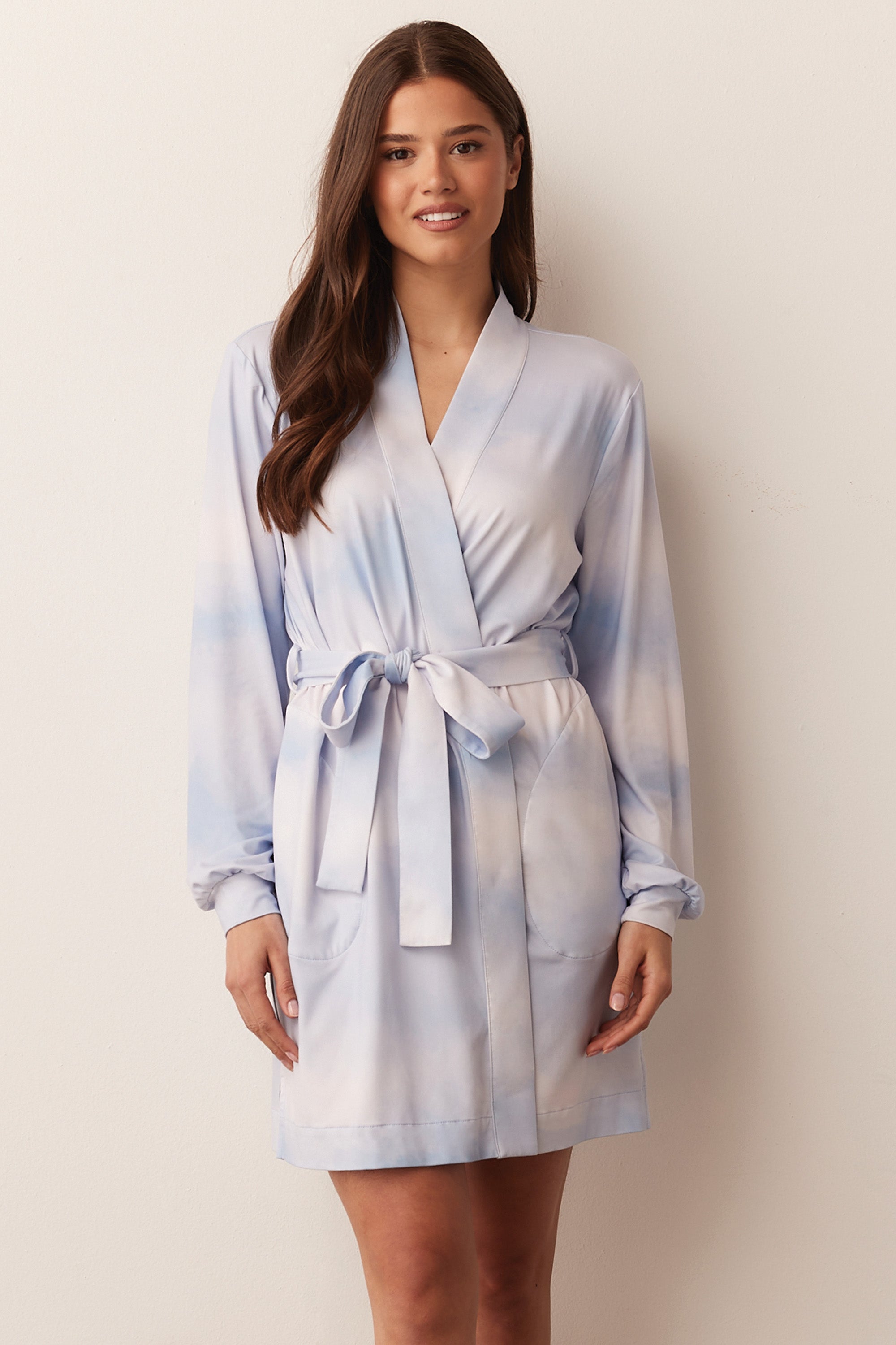 Quinn Banded Short Robe – MASONgrey